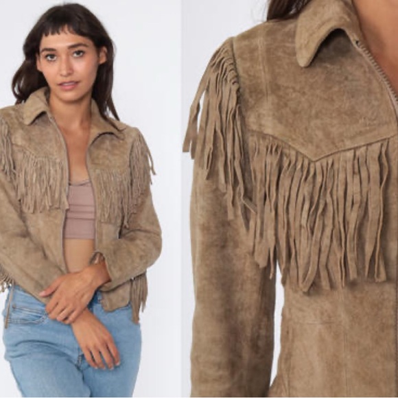 Wilson | Jackets & Coats | Womens Wilson Suede Tan Fringe Jacket | Poshmark